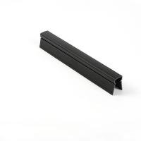 China Soundproof Plastic Cover Strip Door Bottom Garage Door Weather Seal Black Profile Customized for sale