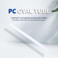 China PC Light Cover LED Tube Head Light Cover LED Strip Light Housing PC Diffuser Plastic Profiles Customied for sale