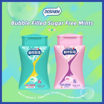 China Bubble Filled Sugar Free Mints Vitamin C Refreshing 41.6g for sale