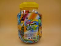 China Colorful Pop Juicy Fruity Bubbly Chewing Gum Bubblegum With Bling Bag for sale