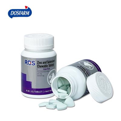 China Zinc And Selenium Dietary Supplement Supplier FIZZY Taste Chewable Tablets for sale