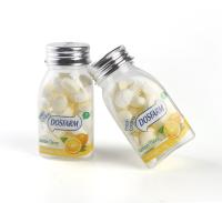 China Customized Mints Lemon Flavor Fresh Cooling Sugar Free Vitamin C Healthy Mint Candy for sale