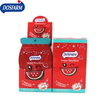 China Double Color Shape Sugar Free candy Vitmain C Fresh Cooling Watermelon Flavor Bag Packing After Dinner Mints for sale