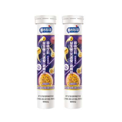 China OEM Healthy Dietary Supplement Probiotics Effervescent Tablets Passion Fruit Flavors for sale