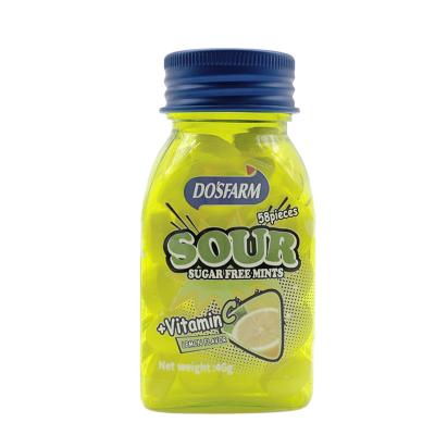 China Sour Mints Mouth Freshening Dosfarm Sugar Free Mints Assorted Flavors Room Temperature Storage for sale