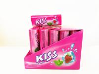 China Kiss Candy Strawberry With Mint Flavor Compressed Mint Candy Fresh Your Mouth for sale