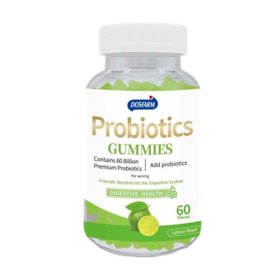 China OEM Probiotics Lemon Gummies Low Calorie And Low Carbohydrate Gummy Candy for sale