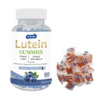 China Customized Gummy Candy Functional Lutein DHA Healthy Blueberry Gummies Candy for sale