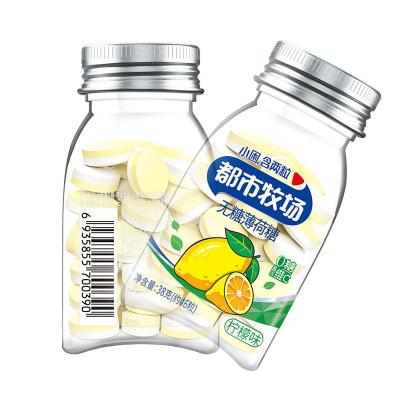 China Vitamin Lemon Mints Sugar Free Mint Candy with Low Fat Fiber Protein Content for sale