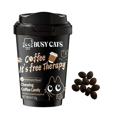 China 25% Black Coffee Powder Chewing Coffee Candy Manufacturer for sale