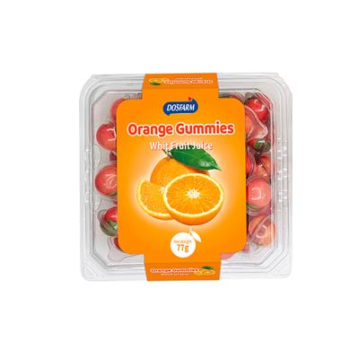 China Orange Gummies with Fruit Juice Low Protein Content Gummy Candy The Perfect Low-Carb Treat for Health-Conscious Buyers for sale