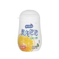 China Customized Orange Flavor 30g Sugar Free Mint Candy with Fizzy Bubble Candy for Fresh Breath for sale