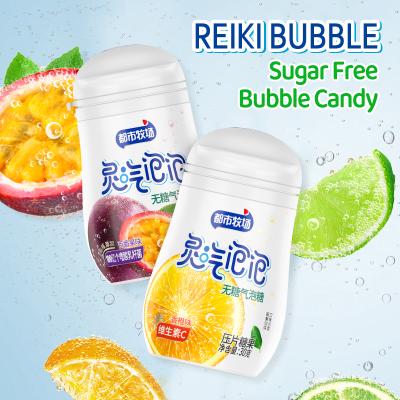 China Customized Bubble Vitamin C Fizzy Sugar Free Hard Candy with 24 Months Shelf Life and 30g Net Weight for sale