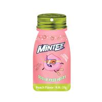 China Sugar Free Mints Tablet Peach Healthy Vitamin Mint Lozenge Manufacturer for sale