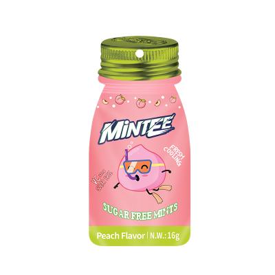China Sugar Free Mints Tablet Peach Healthy Vitamin Mint Lozenge Manufacturer for sale