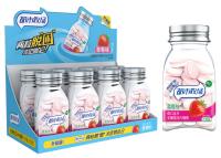China 38g bottle pack Strawberry flavor Sugar free mint candy Vitamin C fat free candy for sale