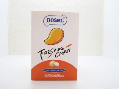 China Functional Candy Fresh breath 12g Sachet pack Sugar free mint candy Mango flavor OEM for sale
