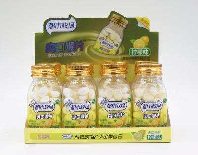 China Fresh Breath Vitamin C Sugar Free Mint Candy Cooling Lemon Flavor Pepper Mint Candy for sale