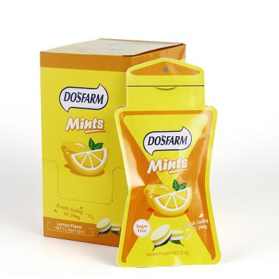 China 12.8g Fruit Flavors Sugar Free Mint Candy With HACCP HALAL Get Away From Sleepy for sale