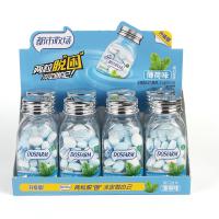 China Office Cooling Snacks Sugar Free Mint Compressed Candy Triangle Bottle Packing for sale
