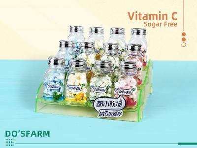 China Sugar free Low Fat candy Bottle Pack Vitamin C Low Cal Mint Candy Cooling Mint for sale