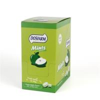 China Cooling Sugar Free Mint Green Apple Taste Oval Shaped Candy Full of Vitamin C for sale