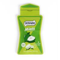 China Cooling Sugar Free Mint Green Apple Taste Oval Shaped Candy Full of Vitamin C for sale