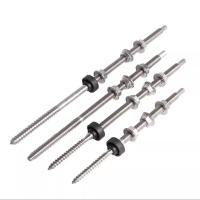 China ISO Standard Solar Double Ending Bolts Stainless Steel Hanger Bolts Mounting M8 M10 for sale