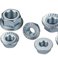 China DIN 6923 Carbon Steel Galvanized Hex Flange Nut Grade 8.8 M3-M48 for Heavy Industry for sale