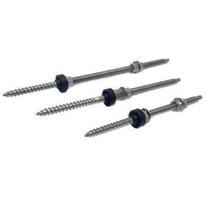 China Stainless Steel Solar Roof Mount Hanger Bolt M8 M10 for Strong Stable Solar Panel Mounting for sale
