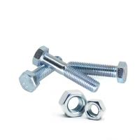 China Galvanized Hexagon Bolts and Nuts Grade 8.8 Length 10mm to 500mm for Industrial Use for sale