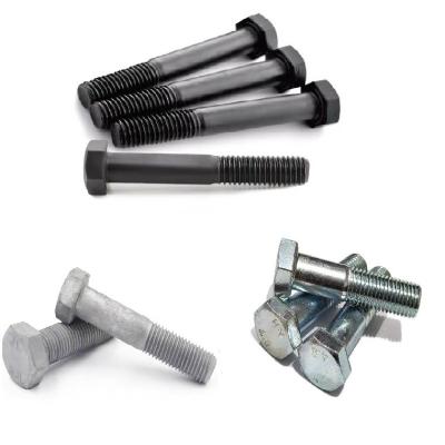 China Metric High Strength Bolts DIN 931/933 Hex Bolts and Nuts Zinc Plated Grade 8.8 M4-M48 for sale