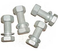 China High Strength HDG Hex Bolts and Nuts Set for Heavy Duty Construction Length 20mm to 300mm for sale