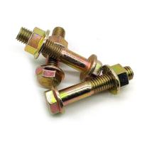 China DIN 6921 Hex Head Flange Bolts and Nuts Grade 4.8 8.8 10.9 M3-M48 Black Finish for sale