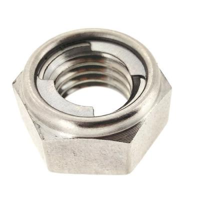 China All Metal Self-locking Hex Nut M6 M8 M10 Metric for Automotive Industry for sale