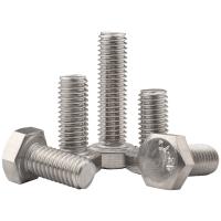 China Stainless Steel Hex Bolt and Nut DIN933 SS304 A2-70 M6 to M16 for General Industry for sale