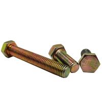China DIN933 DIN931 Hex Bolt Grade 4.8 8.8 10.9 12.9 Steel Zinc Plated Fastener for sale