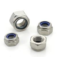 China DIN985 DIN982 Galvanized M8 M10 M12 Nylon Insert Lock Nut Black Oxide Finish for sale