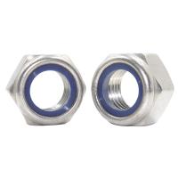 China DIN985 DIN982 Galvanized M8 M10 M12 Nylon Insert Lock Nut Black Oxide Finish for sale