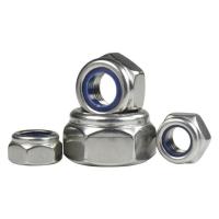 China DIN982 Zinc Plated Hex Nylon Insert Lock Nut ISO7040 Grade 4.8 6.8 8.8 for Industrial Use for sale