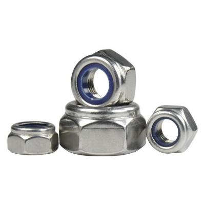 China DIN982 Zinc Plated Hex Nylon Insert Lock Nut ISO7040 Grade 4.8 6.8 8.8 for Industrial Use for sale