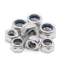 China DIN982 Zinc Plated Hex Nylon Insert Lock Nut ISO7040 Grade 4.8 6.8 8.8 for Industrial Use for sale