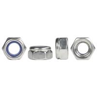 China DIN982 Zinc Plated Hex Nylon Insert Lock Nut ISO7040 Grade 4.8 6.8 8.8 for Industrial Use for sale