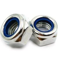 China DIN982 Zinc Plated Hex Nylon Insert Lock Nut ISO7040 Grade 4.8 6.8 8.8 for Industrial Use for sale