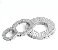 China M3-M130 Stainless Steel Double Fold Self Lock Wedge Lock Washer DIN25201 for sale