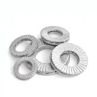 China M3-M130 Stainless Steel Double Fold Self Lock Wedge Lock Washer DIN25201 for sale
