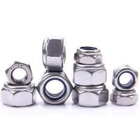 China DIN982 Hexagon Nylon Self Lock Nuts Zinc Yellow Chromate Plated M6 M8 M10 for sale