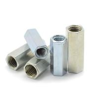 China Thread Types DIN6334 ZINC Plated Long Hex Coupling Nut for DIN/GB/ISO for sale