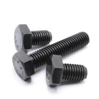 China Grade 8.8 Stainless Steel Hexagon Head Bolts M20 M24 M30 DIN933 931 Yellow Zinc for sale