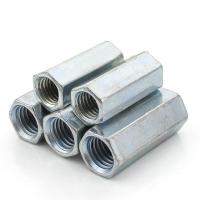 China Thread Types DIN6334 ZINC Plated Long Hex Coupling Nut for DIN/GB/ISO for sale